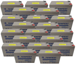 TBC50 (Kit Includes Twenty 12V 7.5Ah Tempest Batteries) $328.00