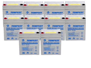 TBC1 (Kit Includes Ten 12V 5Ah Tempest Batteries) $139.00