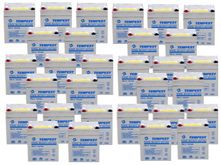 TBC59 (Kit Includes Thirty 12V 5Ah Tempest Batteries) $417.00