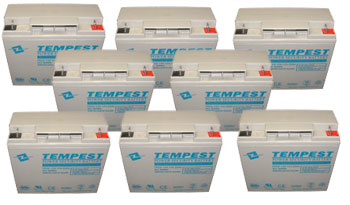 TBC20+ (Kit Includes Eight 12V 22Ah Tempest Batteries) $338.40